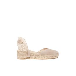 Alhamas Sandals 'Alpargata Cu&ntilde;a 5 cm' female size 38 Stone