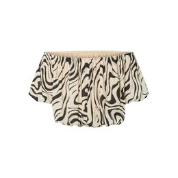 Y.A.S YAS Bluse 'YASOxy' Damen Gr&ouml;&szlig;e S creme / schwarz