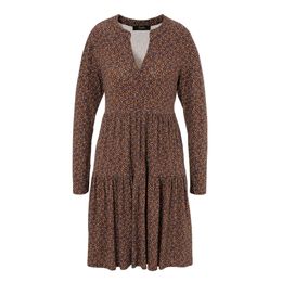 Aniston CASUAL Dress female size 36 Blue / Brown / Yellow