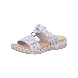 Rieker Strap Sandals 'Pantolette Damen 66292-90 Echtleder in grau' female size 41 Grey