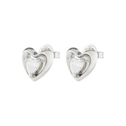 Guess Ohrringe Damen Gr&ouml;&szlig;e One Size silber / transparent