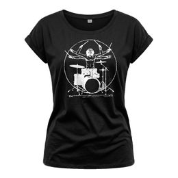 Makaya Shirt 'Drummer' Damen Gr&ouml;&szlig;e 5XL wei&szlig;