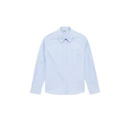 KOTON Bluse Damen Gr&ouml;&szlig;e 4XL hellblau / wei&szlig;