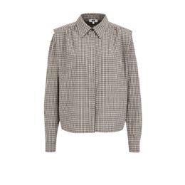 WE Fashion Bluse Damen Gr&ouml;&szlig;e S creme / grau / anthrazit