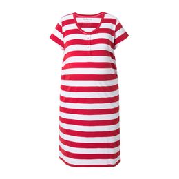 Ulla Popken Nachthemd Damen Gr&ouml;&szlig;e 4XL/5XL rot / wei&szlig;