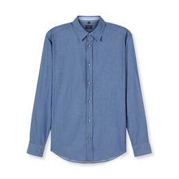 OLYMP Button Up Shirt male size XXXL Blue