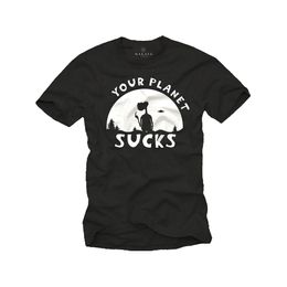 Makaya Shirt 'Your planet sucks' Herren Gr&ouml;&szlig;e XXL schwarz
