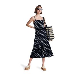 Roxy Kleid 'Sunrise Coastline' Damen Gr&ouml;&szlig;e 42 grau / schwarz / wei&szlig;