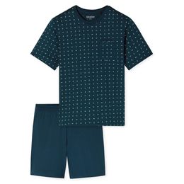 Schiesser Shorty ' Comfort Essentials ' Herren Gr&ouml;&szlig;e S dunkelblau / dunkelgr&uuml;n