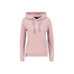 Alpha Industries Sweatshirt 'New Basic Glitter' female size M Light pink