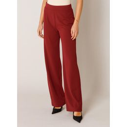 Base Level Damen Treggings "Yarah"wine rot, Gr. 48, unifarben, Web, Obermaterial: 97% Polyester, 3% Elasthan, Hosen, mit elastischem Bund