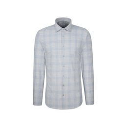 Seidensticker Button Up Shirt male size XXL Cream / Light blue / Light grey