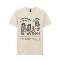 M&ouml;tley Crue Shirt 'M&ouml;tley Crue Santa Monica Civic T-Shirt' Herren Gr&ouml;&szlig;e L beige