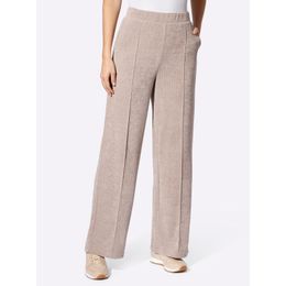 Heine Damen Jerseyhose, Braun, Gr. 48, Stoffhosen, Material: Viskose