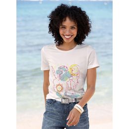 Heine Damen Shirt, Natur, Gr. 42, T-Shirts, Material: Baumwolle