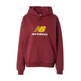 New Balance Sweatshirt 'Athletics' female size XL Yellow / Carmine red / White