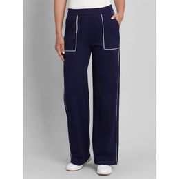 Heine Damen Jerseyhose, Blau, Gr. 48, Stoffhosen, Material: Viskose