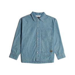 G-Star Raw G-star Hemd 'Pocket' Herren Gr&ouml;&szlig;e XL blue denim / gelb / schwarz