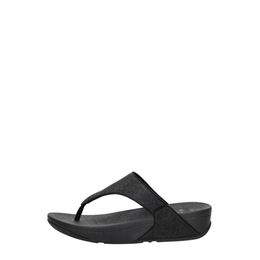 fitflop T-Bar Sandals 'Lulu Shimmerglitz Toe-Post' female size 43 Black