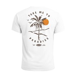 Neverless Shirt 'Take me to Paradise' Herren Gr&ouml;&szlig;e XS wei&szlig;