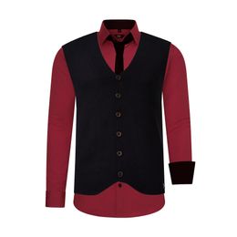 Rusty Neal Hemd Herren Gr&ouml;&szlig;e L braun / merlot / schwarz