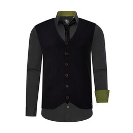 Rusty Neal Hemd Herren Gr&ouml;&szlig;e S anthrazit / khaki / schwarz