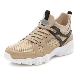John Devin Sneaker Herren Gr&ouml;&szlig;e 43 beige / schwarz / wei&szlig;