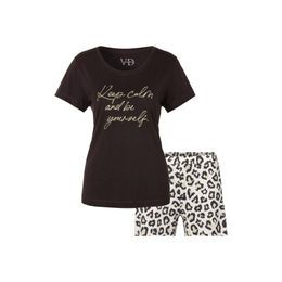 VIVANCE by LASCANA Pajama female size M Ivory / Black / White