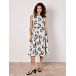 Apricot Kleid Damen Gr&ouml;&szlig;e 34 schwarz / wei&szlig; Sommerkleid