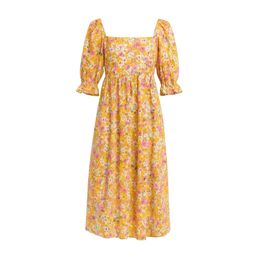 For You Moda Kleid Damen Gr&ouml;&szlig;e 42 gelb / orange Sommerkleid