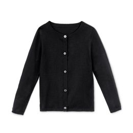 Tchibo - Feinstrickjacke - M&auml;dchen - Gr. 122/128 - schwarz