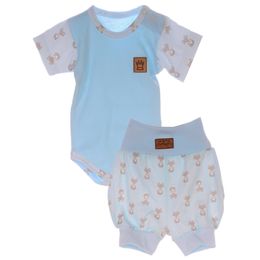 La Bortini Strampler/Body Jungen Gr&ouml;&szlig;e 86/92 hellblau