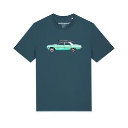 Watapparel Shirt 'Surf Car' male size XXL Grey / Petrol / Mint / Black