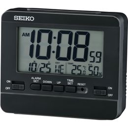 Seiko Quarzwecker Herren Gr&ouml;&szlig;e One Size schwarz / wei&szlig;