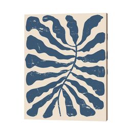 Liv Corday Bild 'Blue Boho Abstract' Herren Gr&ouml;&szlig;e 40x50 beige / blau