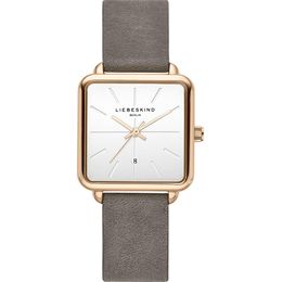 Liebeskind Berlin Uhr Damen Gr&ouml;&szlig;e One Size gold / basaltgrau