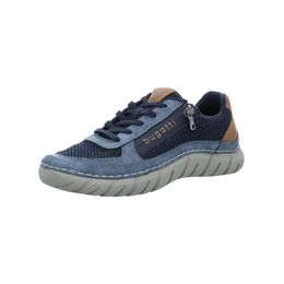 Bugatti Sneaker Herren Gr&ouml;&szlig;e 42 blau / dunkelblau / hellbraun