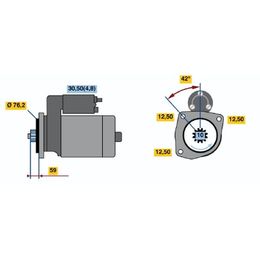 Bosch Starter 0986020330 f&uuml;r VW