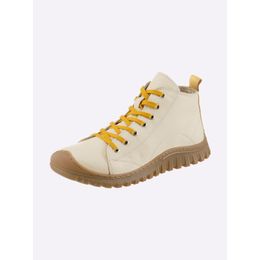 Andrea Conti Schn&uuml;rstiefelette, Natur, Gr. 38, Damen, Stiefeletten, Material: Rindsleder