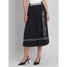 Heine Damen Plisseerock, Schwarz, Gr. 36, Lange R&ouml;cke, Material: Polyester