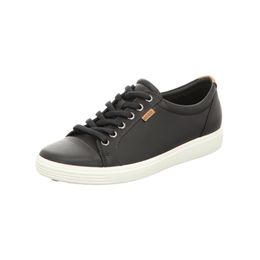 Ecco Sneakers 'Schn&uuml;rschuh Damen 206503-56723 Echtleder in schwarz' female size 40 Black