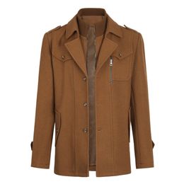 YOUTHUP Winter Coat 'Reverslinie' male size 4XL Brown