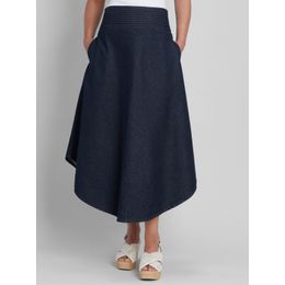 Heine Damen Jeansrock, Blau, Gr. 50, Lange R&ouml;cke, 100% Baumwolle