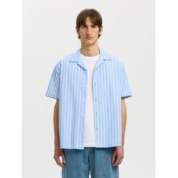 Selected Hemd Herren Gr&ouml;&szlig;e XL hellblau / wei&szlig;