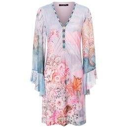 ana alcazar Kleid 'Derin' Damen Gr&ouml;&szlig;e 34 taubenblau / oliv / pink / rosa Sommerkleid
