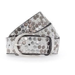 b.belt G&uuml;rtel Damen Gr&ouml;&szlig;e 85 taupe / silber / offwhite