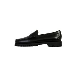Sebago Schn&uuml;rschuh 'Sebago Docksides Dan Lug W aus Leder' Damen Gr&ouml;&szlig;e 39 schwarz Sommerschuhe