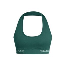 Smilodox Sport-BH 'Azura' Damen Gr&ouml;&szlig;e M smaragd / wei&szlig;