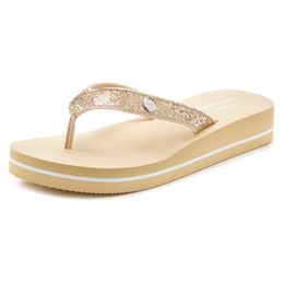 Venice Beach Zehentrenner Damen Gr&ouml;&szlig;e 42 gold