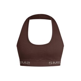 Smilodox Sporttop ' Azura ' Damen Gr&ouml;&szlig;e M braun / wei&szlig;